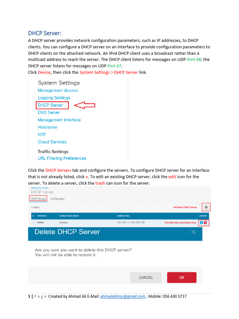 10 DHCP Server | PDF | Ip Address | Wide Area Network