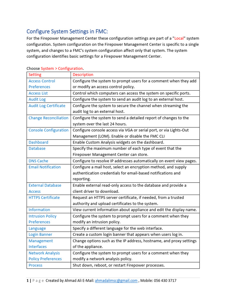 26-Configure System Settings in FMC | PDF | Domain Name System | I Pv6
