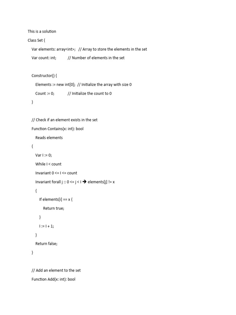 Dafny Language Task | PDF | Computer Programming | Software Engineering Dafny Language Task | PDF | Computer Programming | Software Engineering