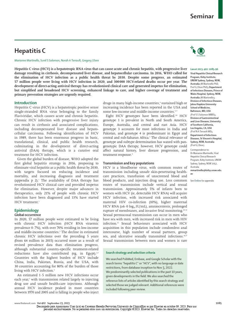 Hepatitis C | PDF | Hepatitis C | Hepatitis