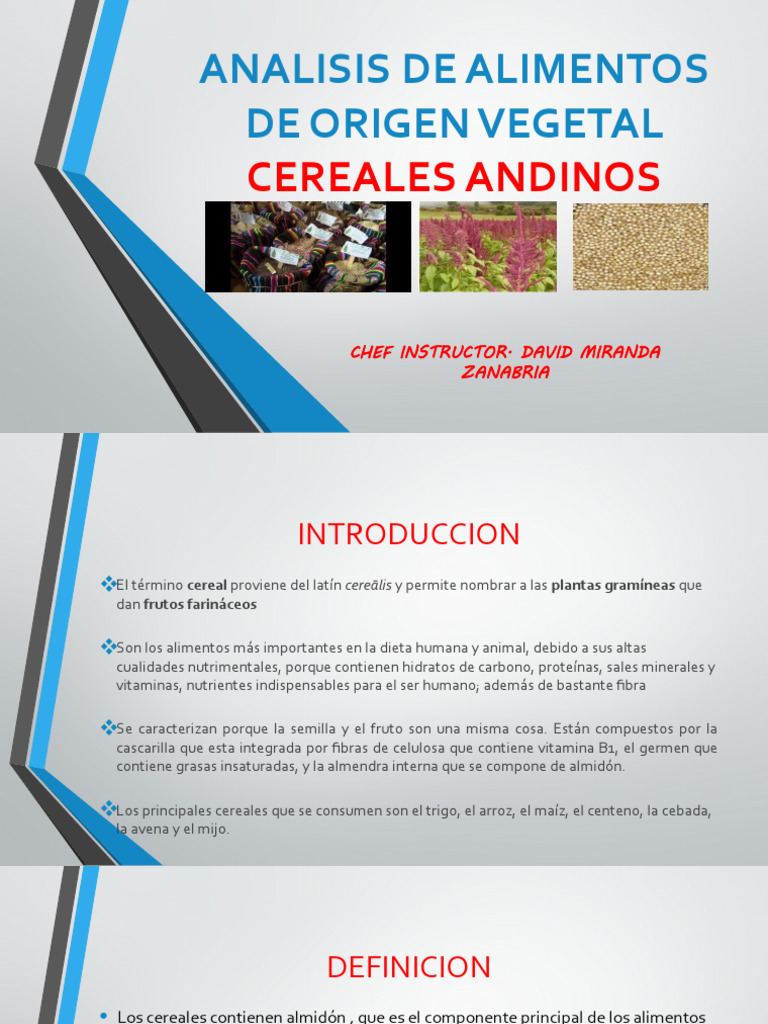 Cereales Andinos: Kiwicha y Quinua | PDF | Cereales | Quinua