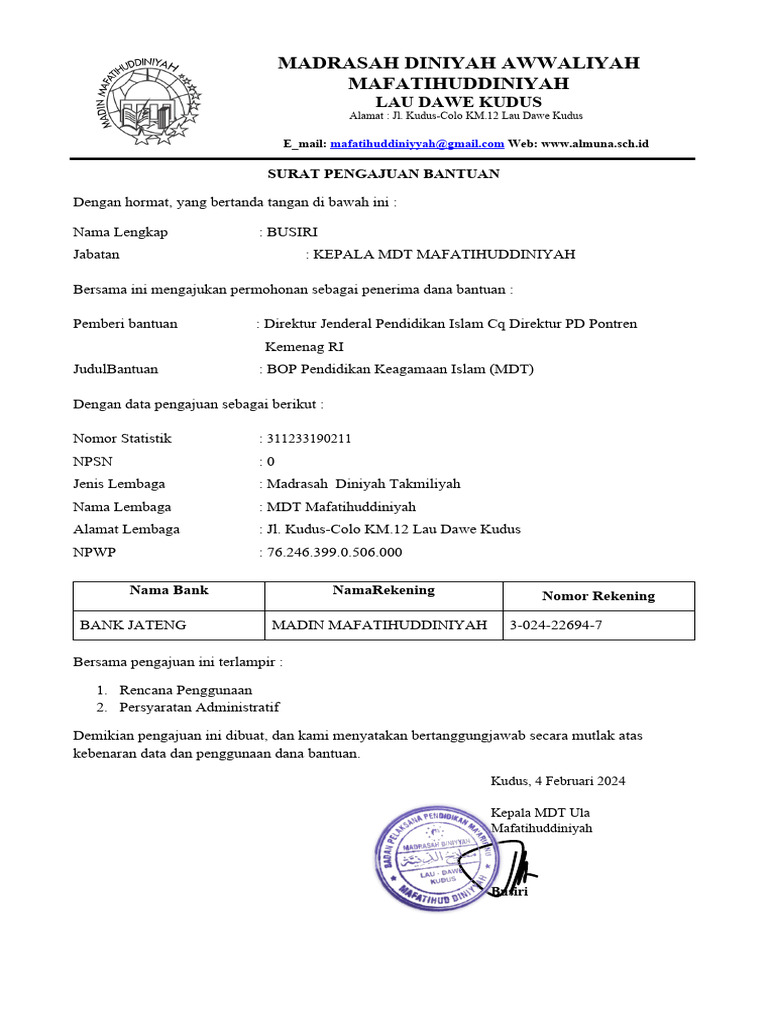 Bop Simba TPQ Madin Pontren | PDF | Ilmu Sosial