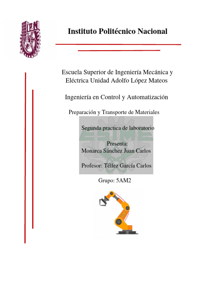 Segunda Practica de Laboratorio, Preparacion y Transporte | PDF ...