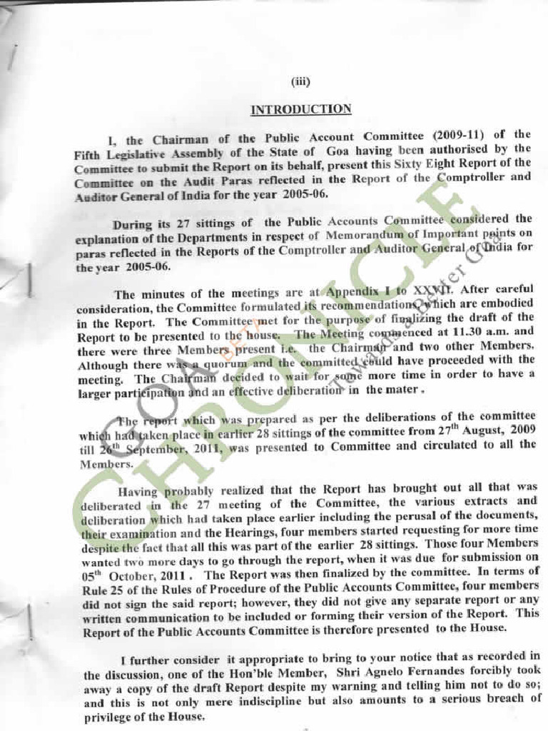 PAC Report - 01 | PDF