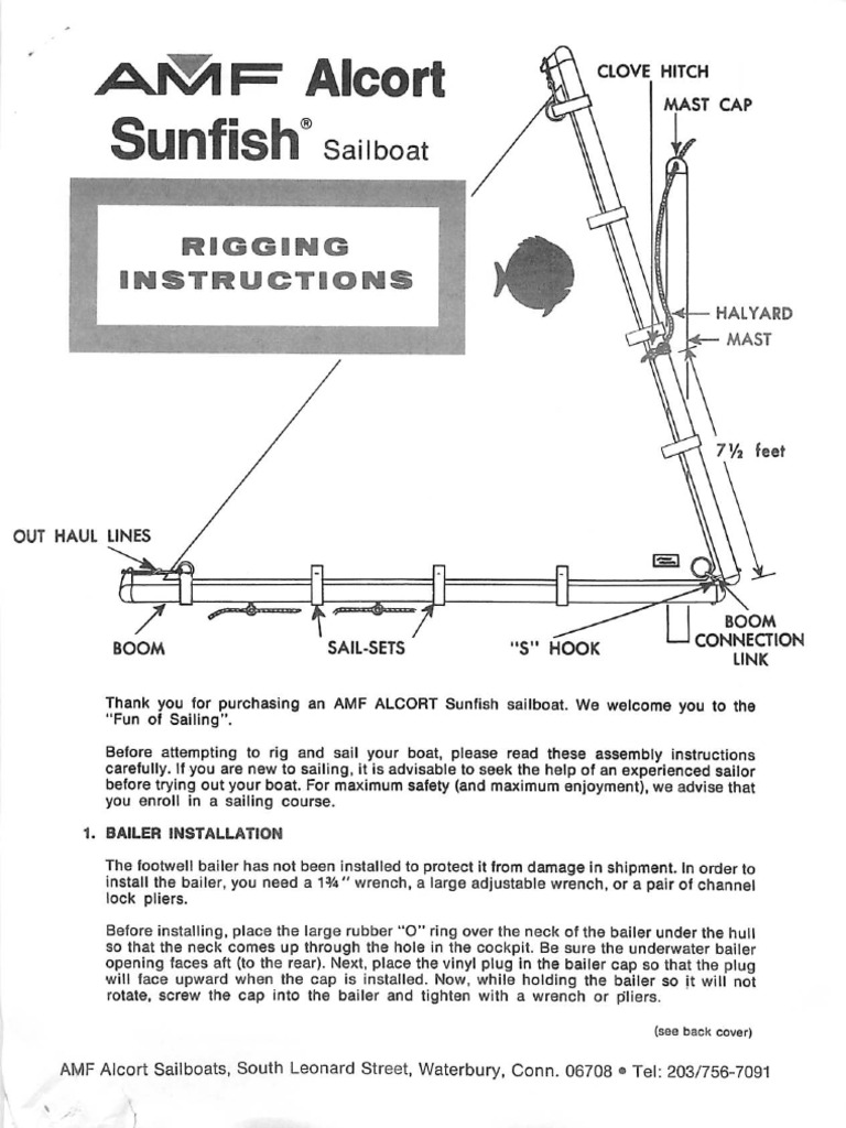 Sunfish-Rigging-Alcort | PDF