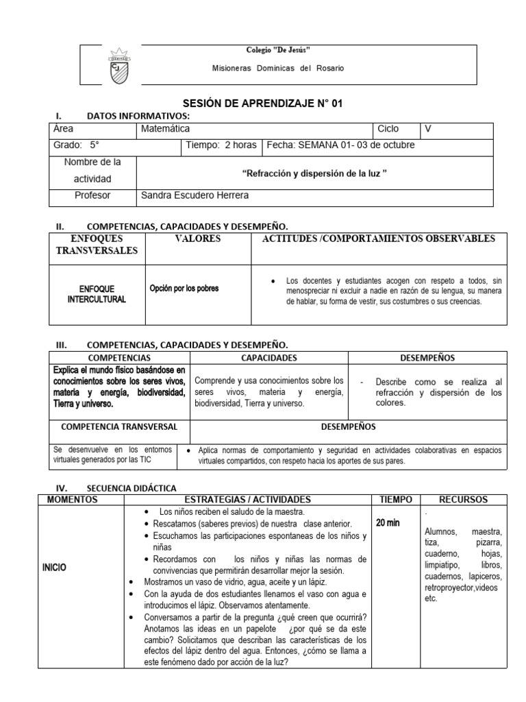 Sesion 9.docx Corregi | PDF | División (Matemáticas) | Evaluación