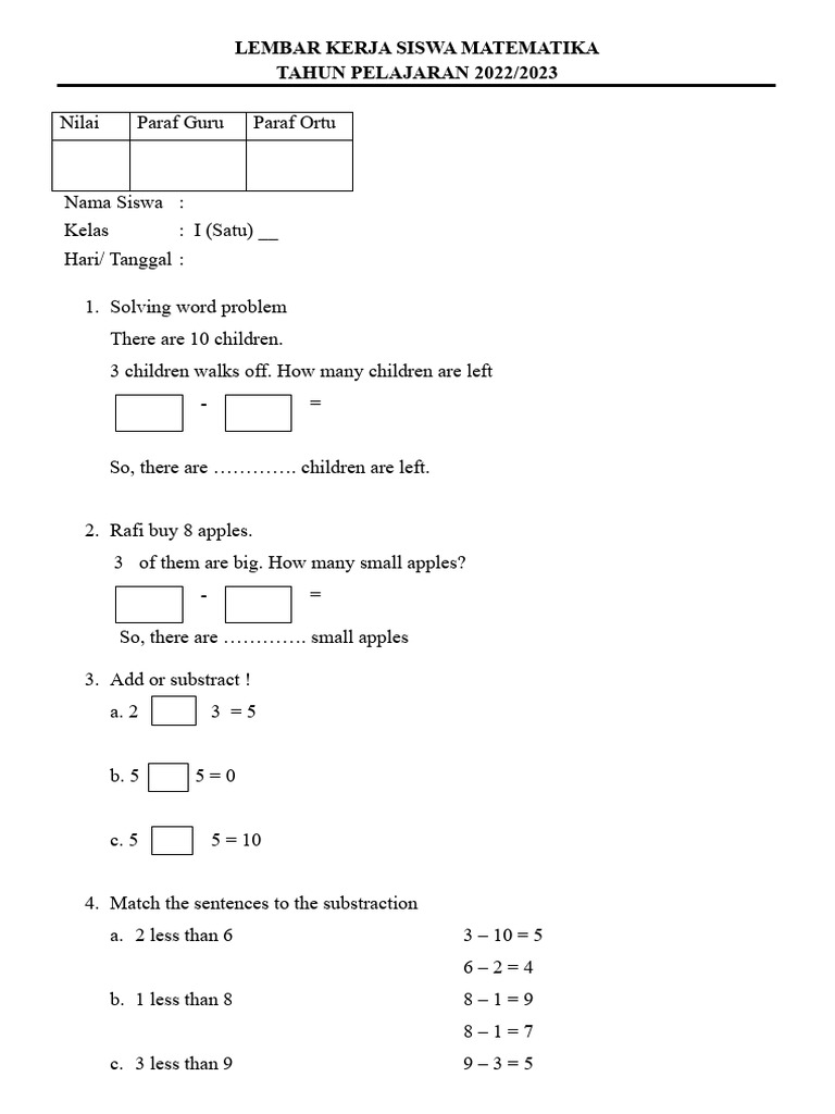 Math PAS Print | PDF