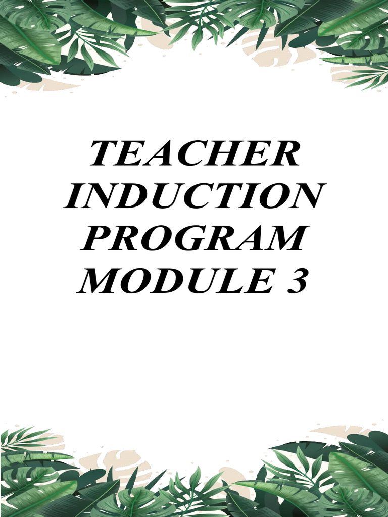 Tip Module 3 | PDF | Inclusion (Education) | Learning