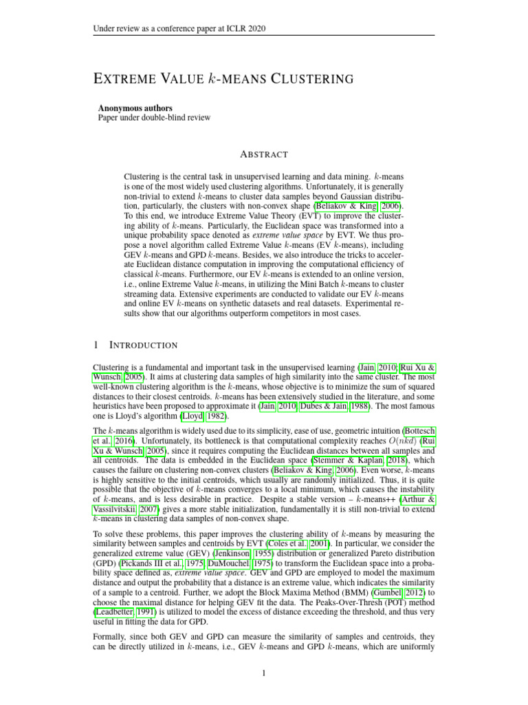 331 Extreme Value K Means Clusteri | PDF | Cluster Analysis | Applied Mathematics
