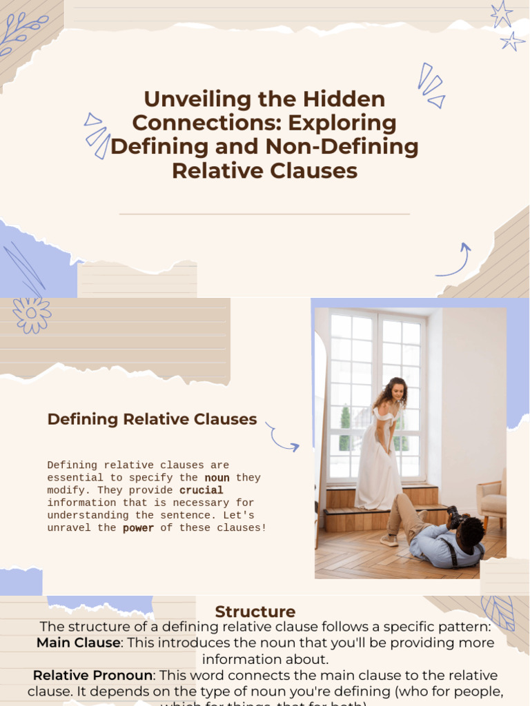 Wepik Unveiling The Hidden Connections Exploring Defining and Non Defining Relative Clauses ...