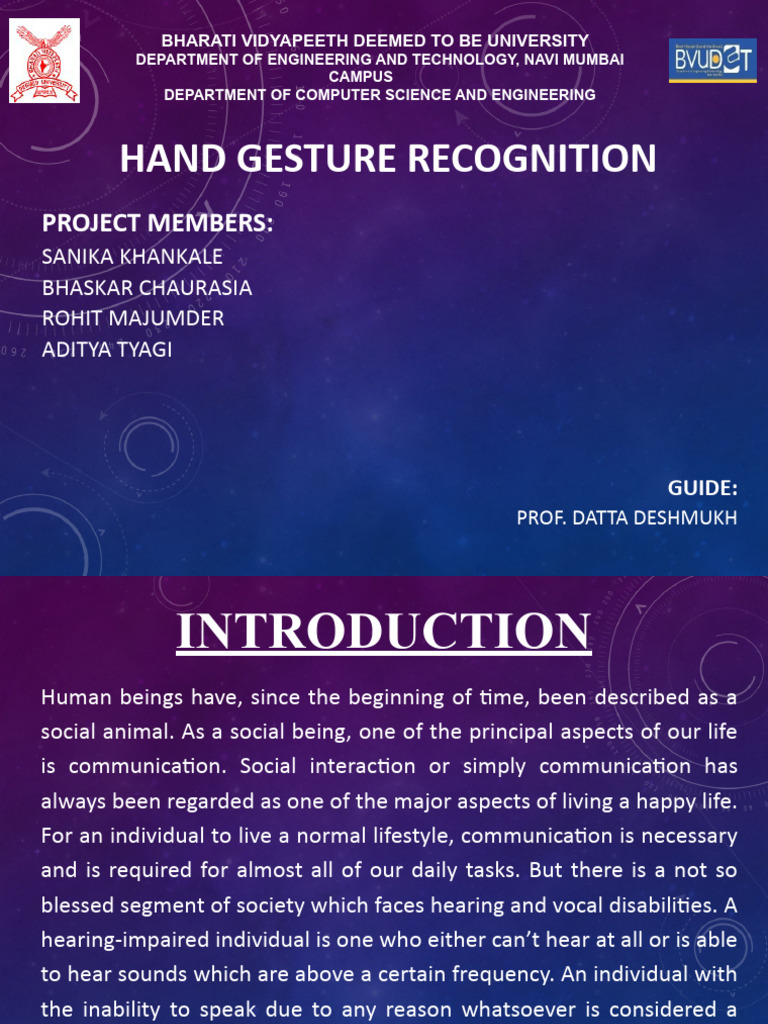 Hand Gesture Recognition Project | PDF | Image Segmentation | Sign Language
