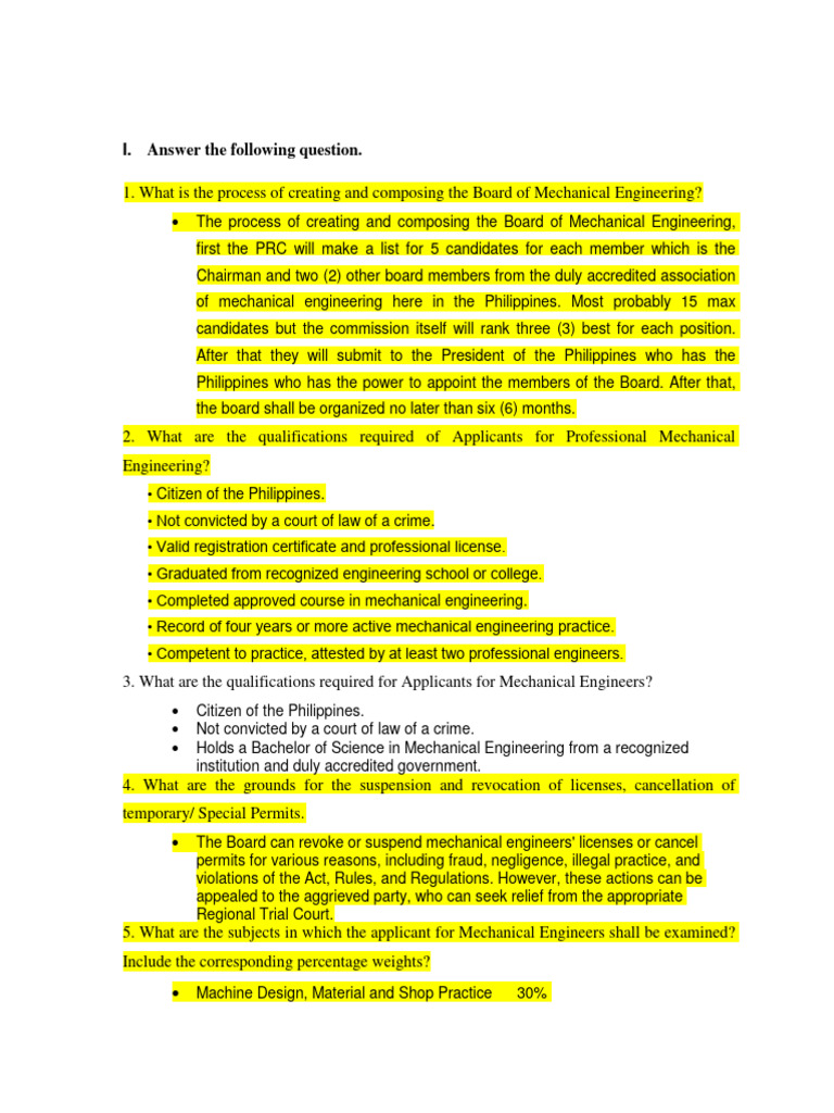Quiz Me Laws | PDF | Engineer | Mechanical Engineering