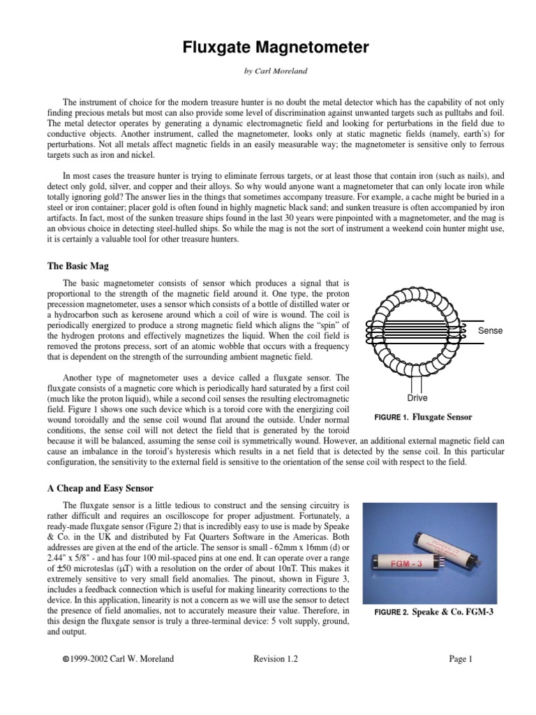 Fluxgate Magnetometer CCT | PDF | Magnetometer | Digital To Analog Converter