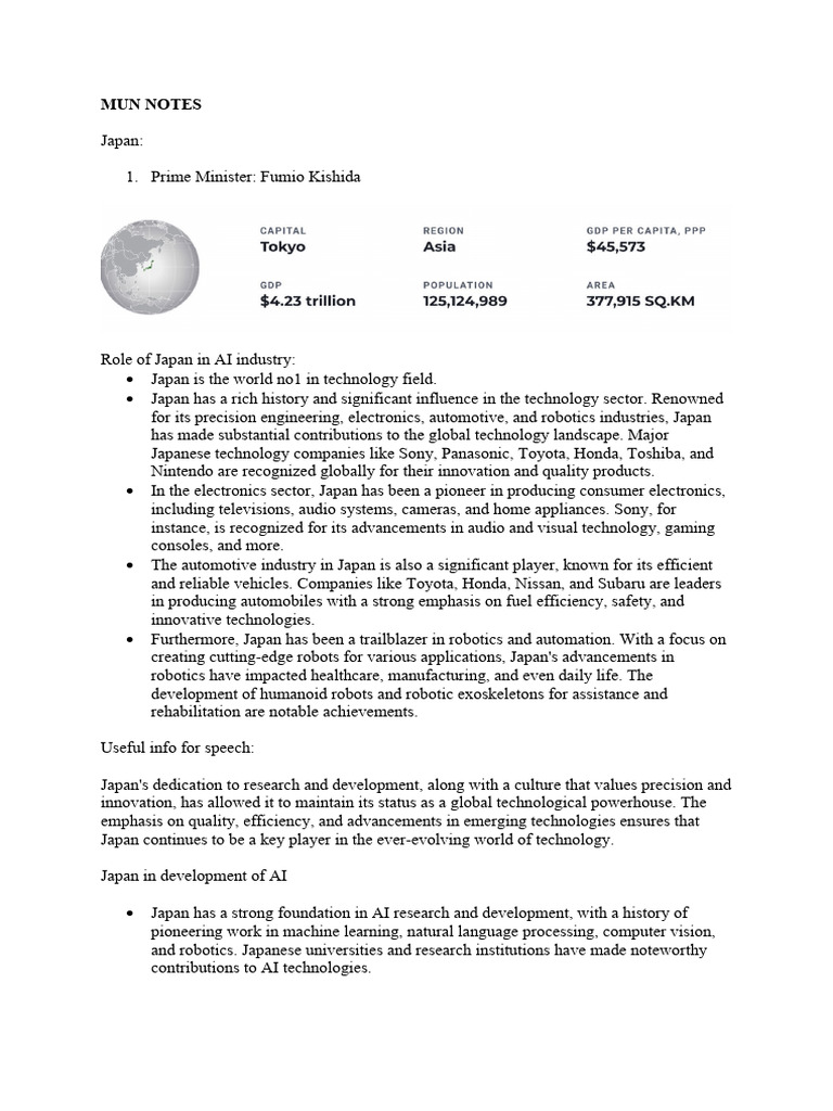 Mun Study Guide | PDF | Artificial Intelligence | Intelligence (AI) & Semantics