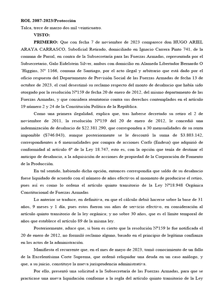 Expositiva Prot 2087-2023 | PDF | Derecho Constitucional | Caso de ley