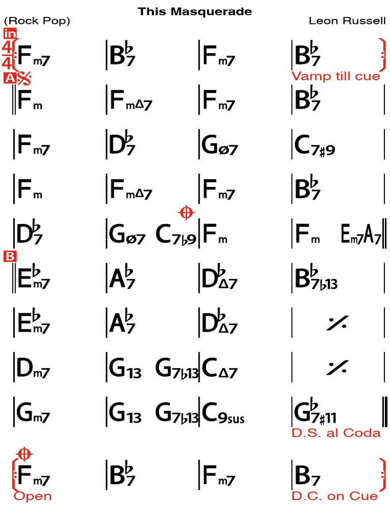 This Masquerade | PDF