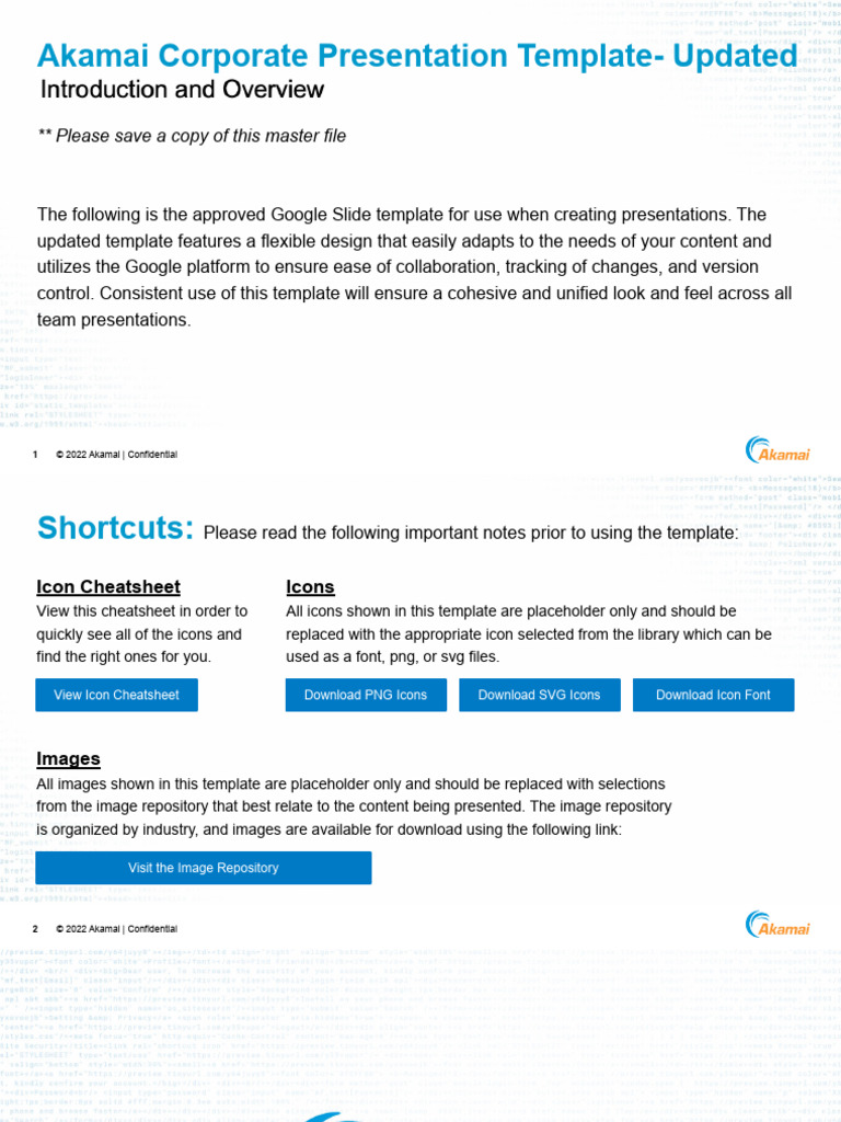 Akamai Corporate-Light - Presentation Template Expanded - Updated 2022 | PDF