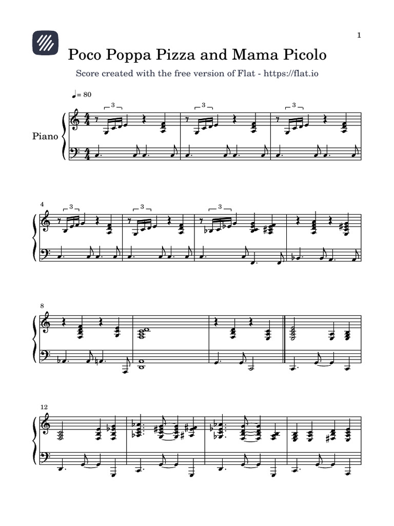 Poco Poppa Pizza and Mama Picolo - Edited | PDF