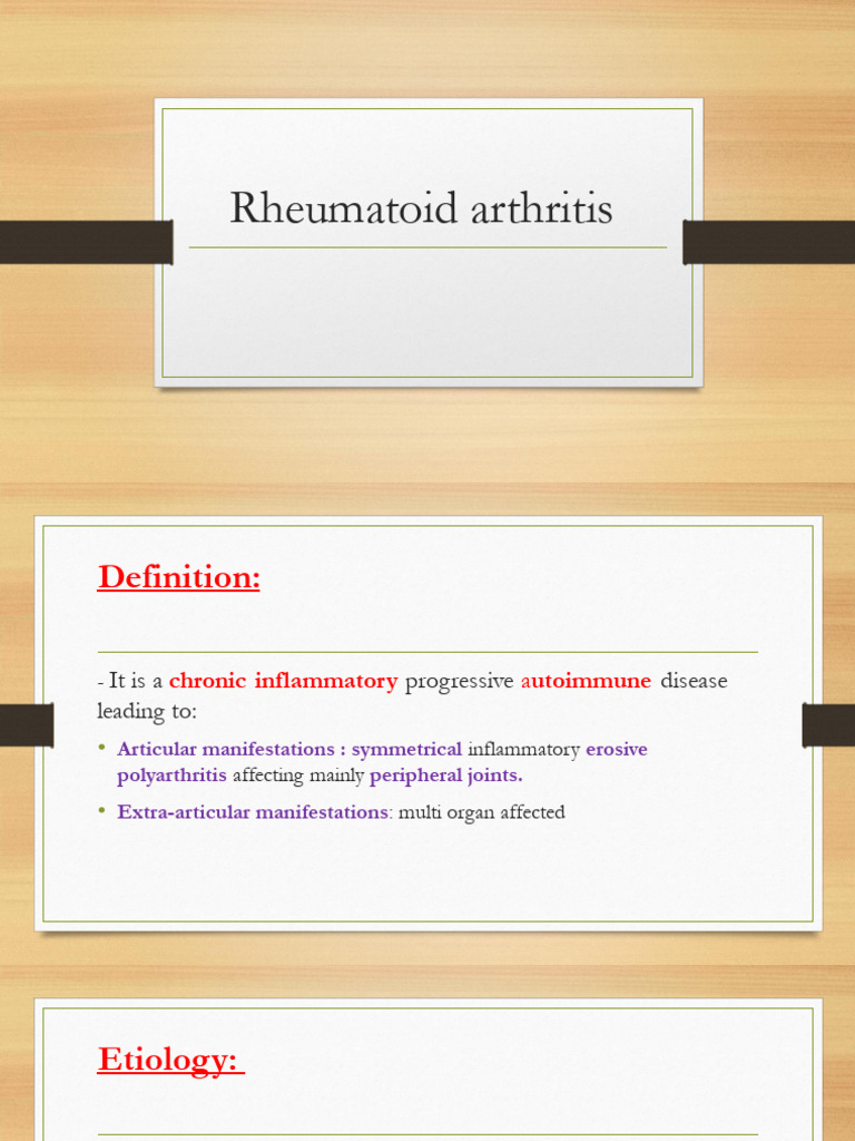 Ra 2 | PDF | Rheumatoid Arthritis | Immune System