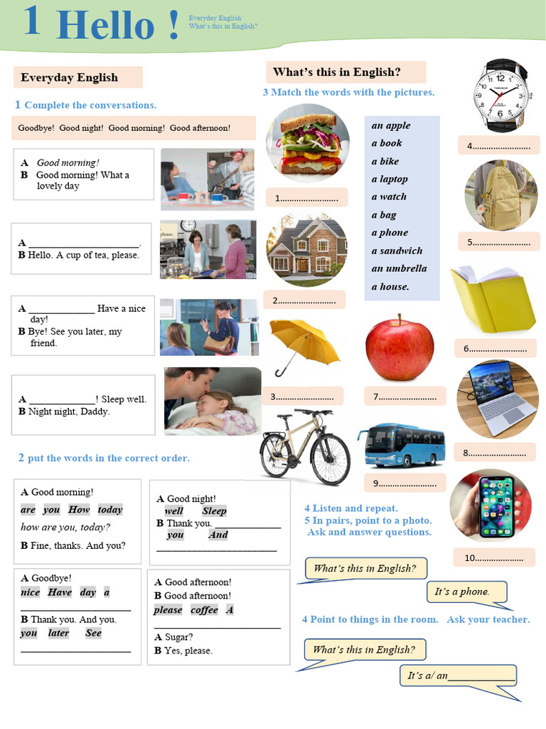 Every Day English-1 | PDF