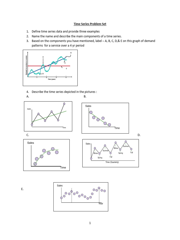 Time Series Problem Set | PDF | Time Series | Applied Mathematics