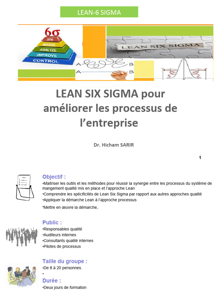 Formation Lean Six Sigma Version Finale | PDF | Six Sigma | Lean (production)