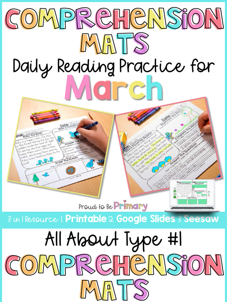 March Comprehension Mats PTBP | PDF | Butterfly | Dr. Seuss