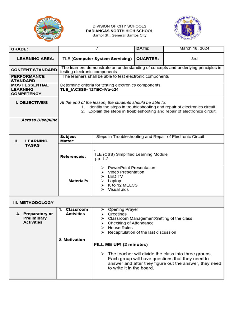 Tle Troubleshoot LP | PDF | Troubleshooting | Cognition