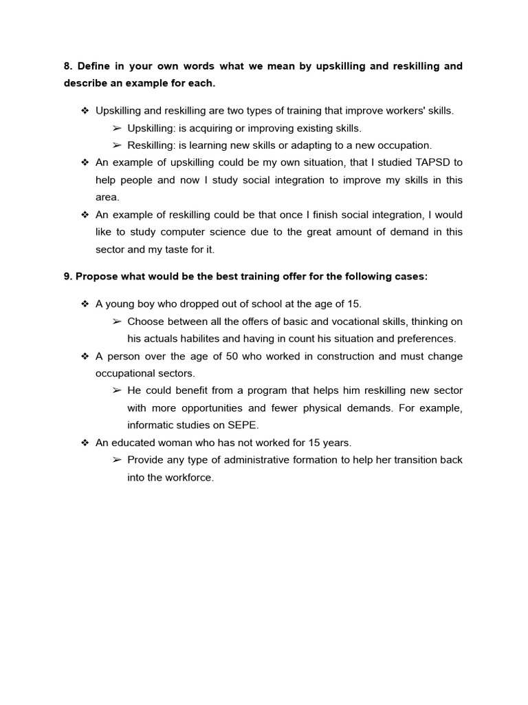 Upskilling vs Reskilling Explained | PDF