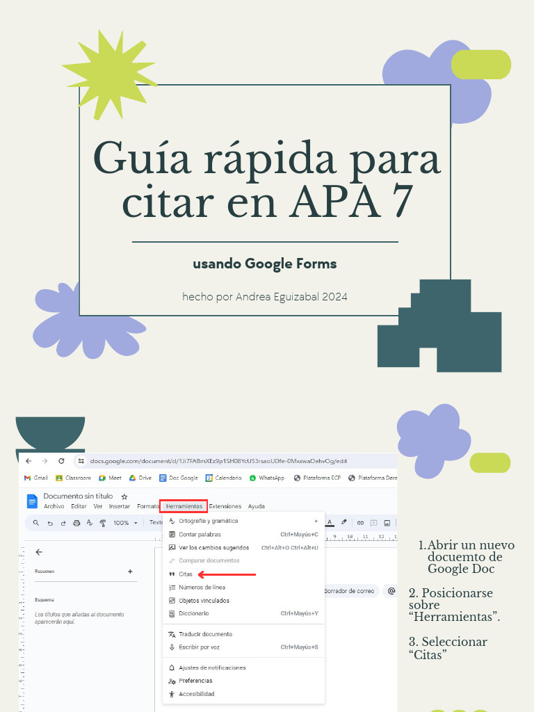 Guía para Citar en APA7 - Andrea Eguizabal | PDF