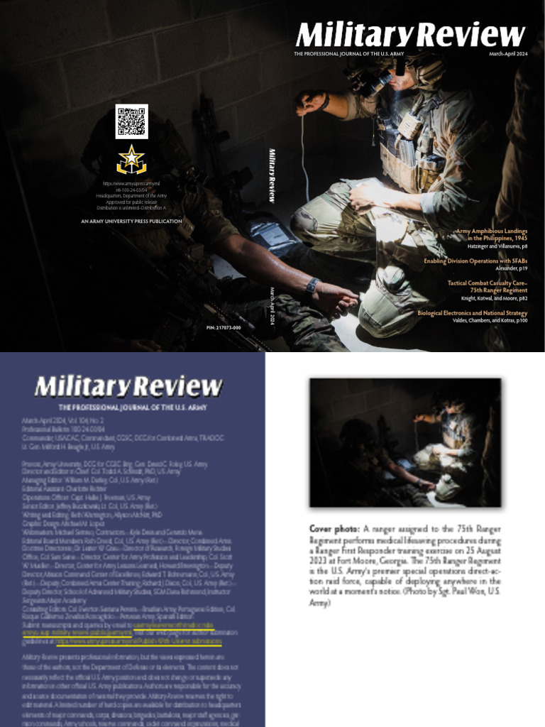 Military Review - March-April 2024 | PDF | Military | Military Science