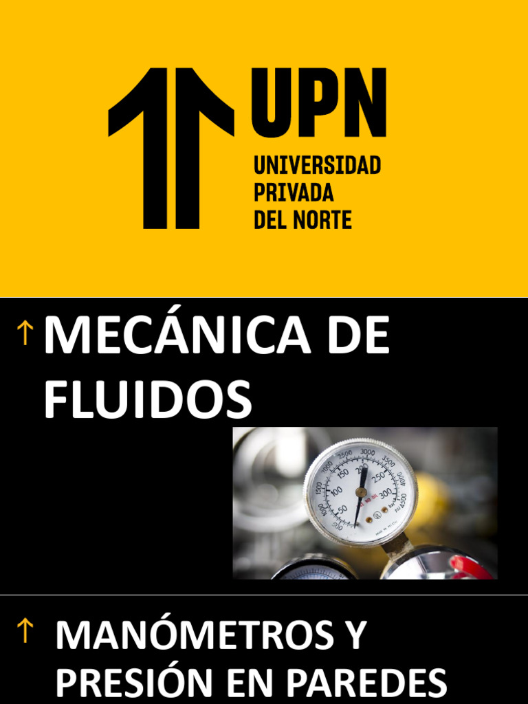 Clase 06 Mecflu | PDF | Presión | Ingeniería mecánica