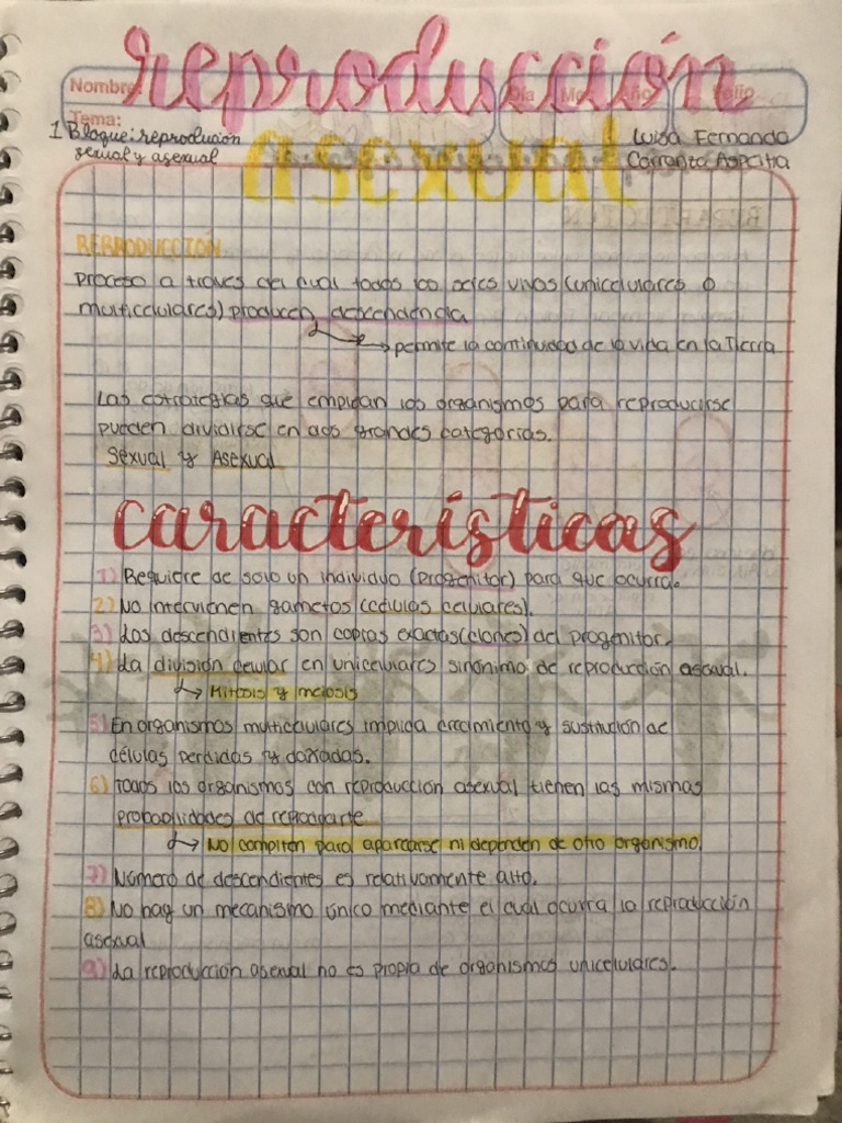 Apunte 1 Reproduccion Asexual | PDF