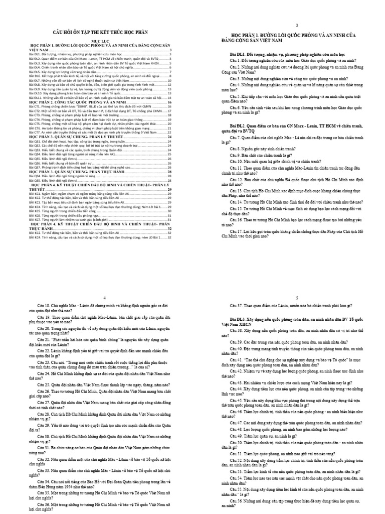 TÀI LIỆU GDQPAN | PDF