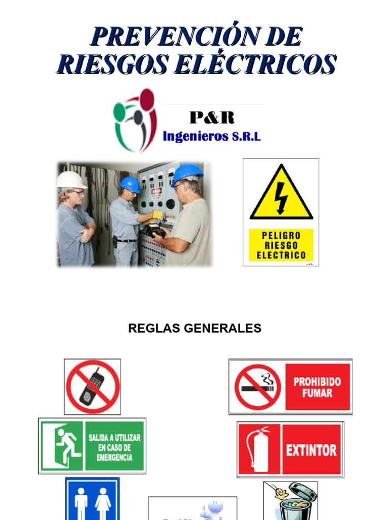 Presentación_Riesgo Eléctrico | PDF | Electricidad | Enchufes y tomas de corriente alterna