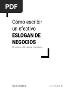 100 Mejores Ejemplos de Slogan Creativos para Tu Negocio | PDF | Marca ...