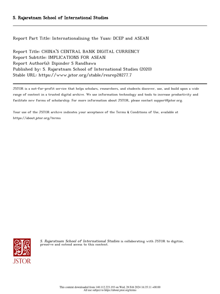 Internationalizing Yuan | PDF | Renminbi | Reserve Currency
