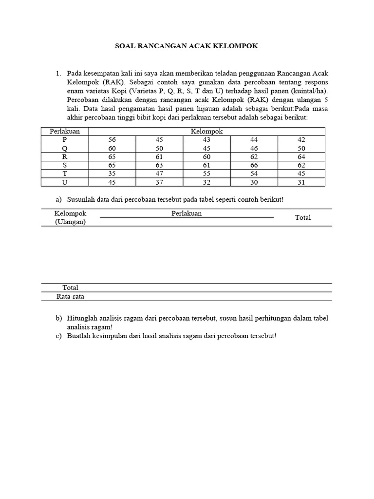 Soal Praktikum Rancob Rak | PDF