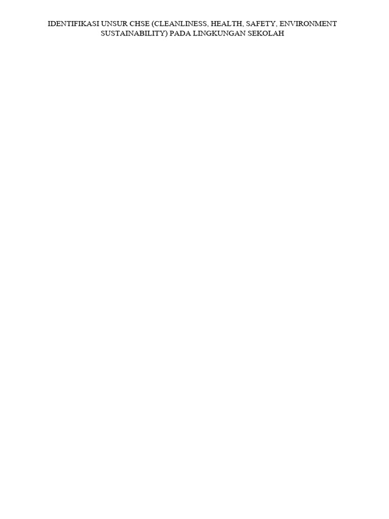 Identifikasi Unsur Chse | PDF