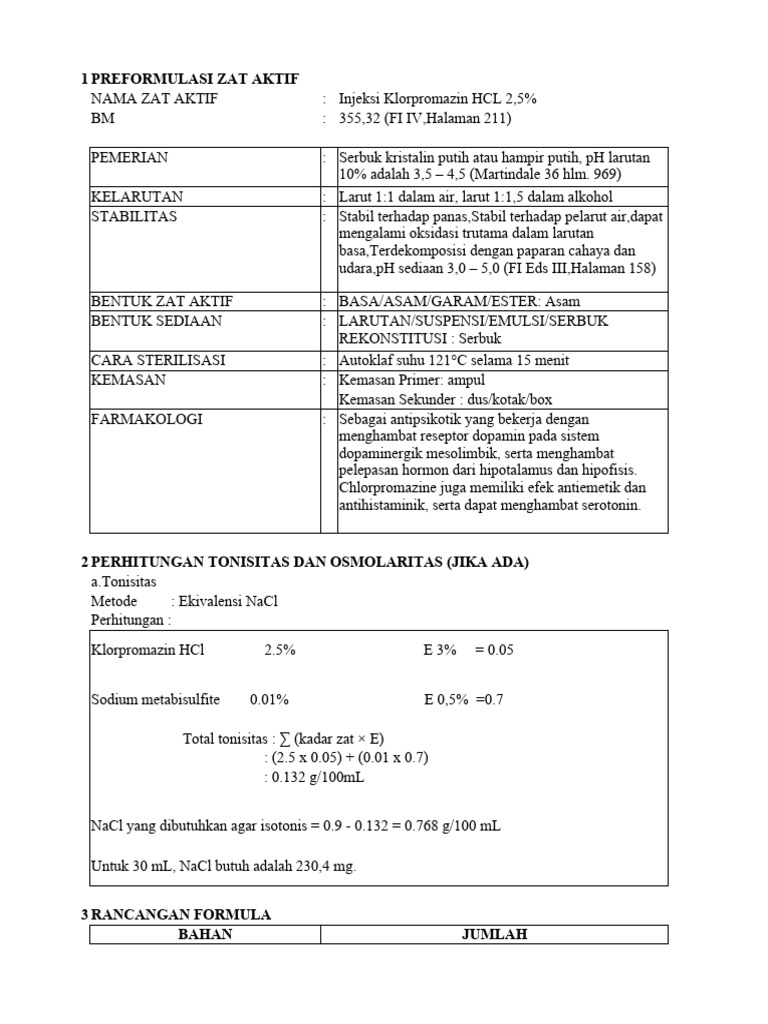 1 Preformulasi Zat Aktif | PDF
