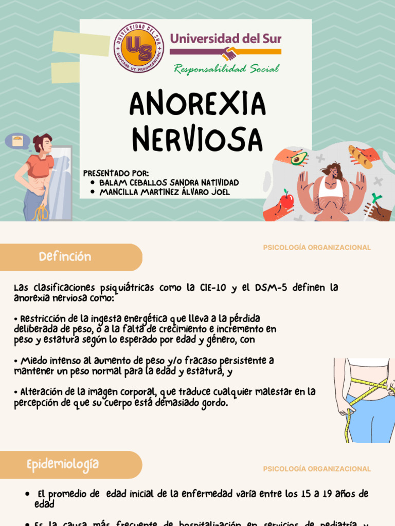 ANOREXIA NERVIOSA | PDF | Anorexia nerviosa | Desorden alimenticio