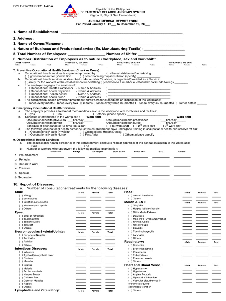 7 Amr | PDF | Occupational Safety And Health | Physical Examination