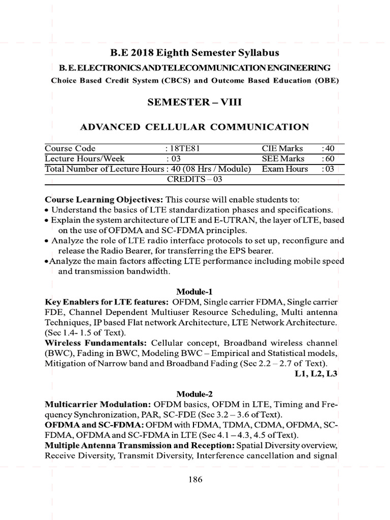 8th Semester Syllabus | PDF