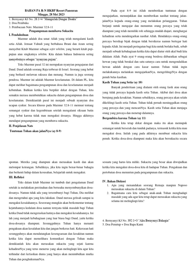 PA ReNa Pansuran | PDF