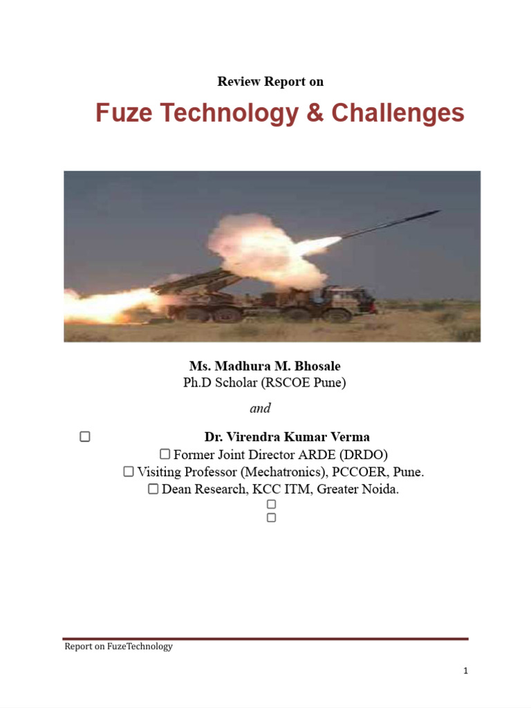 Fuze Technology and Challenges | PDF | Fuze