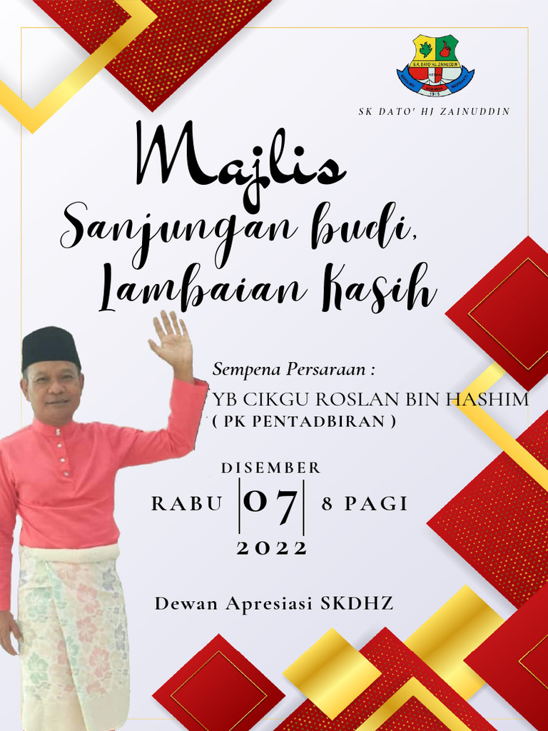 Buku Program Persaraan Yb Cgu Roslan Bin Hashim | PDF