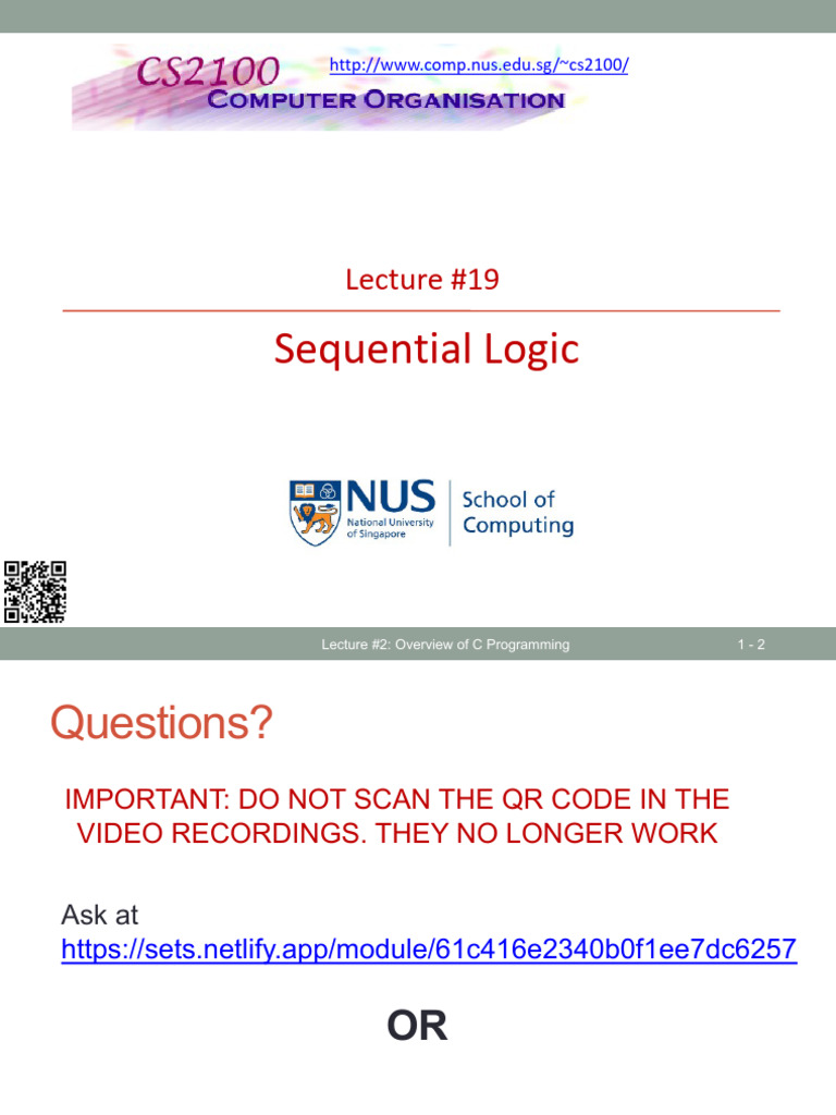 Lect19 Sequential Logic Part-1 | PDF | Electronic Circuits | Electrical Engineering