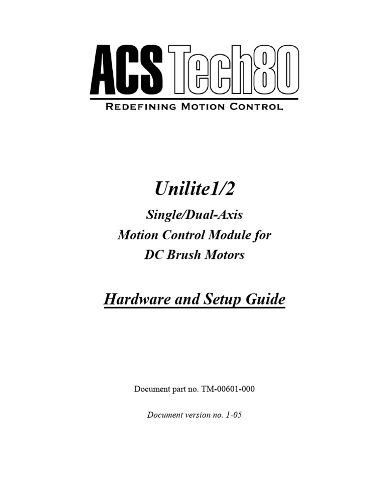 Unilite Hardware Guide Version 1 05 | PDF | Electrical Connector ...