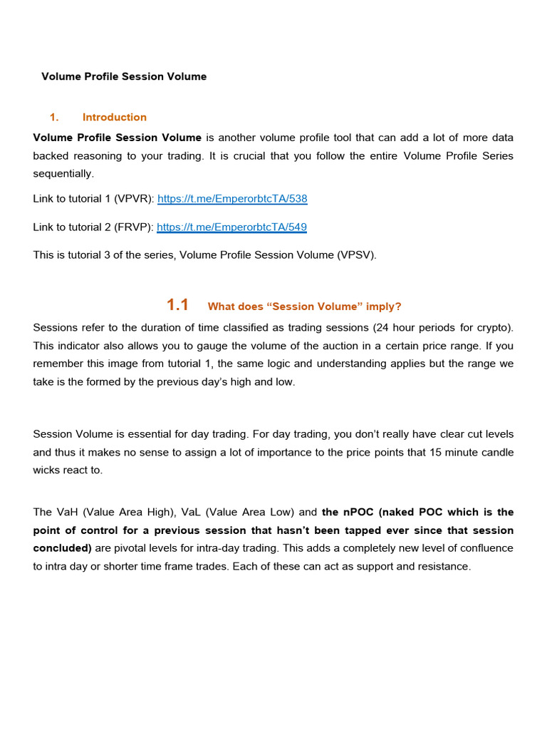Volume profile | PDF | Day Trading