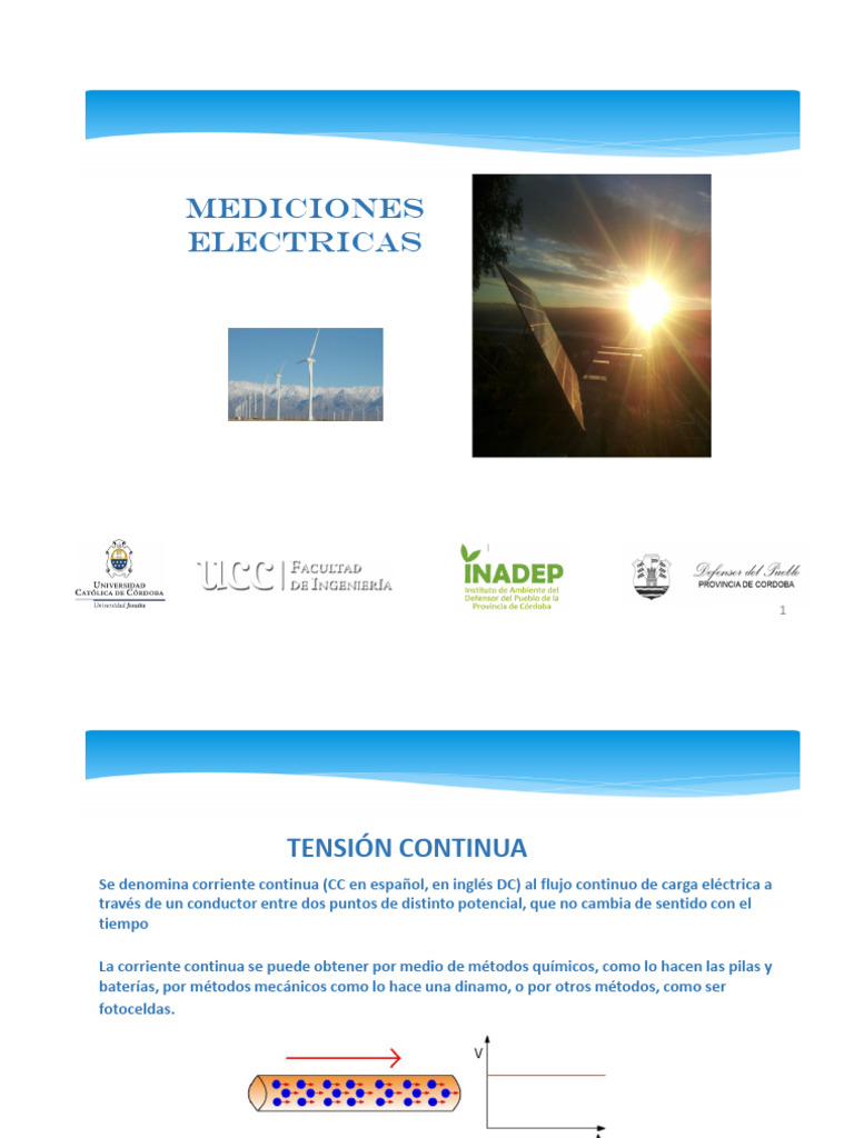 EE RR - Unidad 2 - Mediciones Eléctricas - DF-2018 | PDF | Energia electrica | Corriente eléctrica